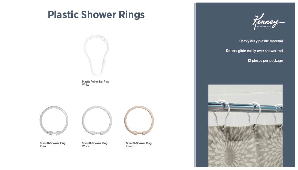 Plastic Shower Rings
