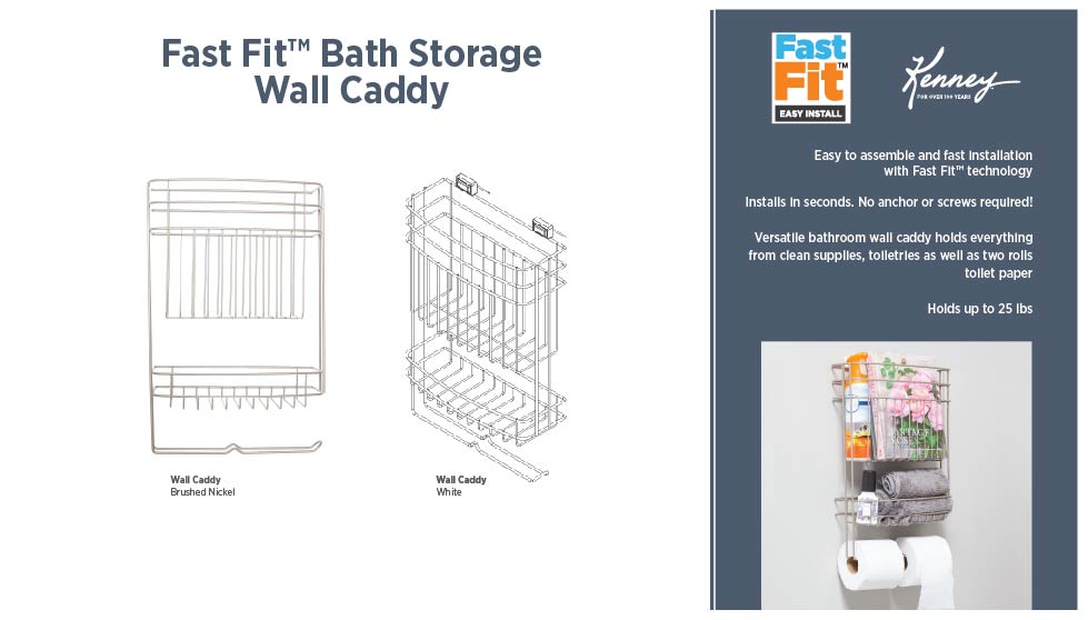 Bath Storage Wall Caddy