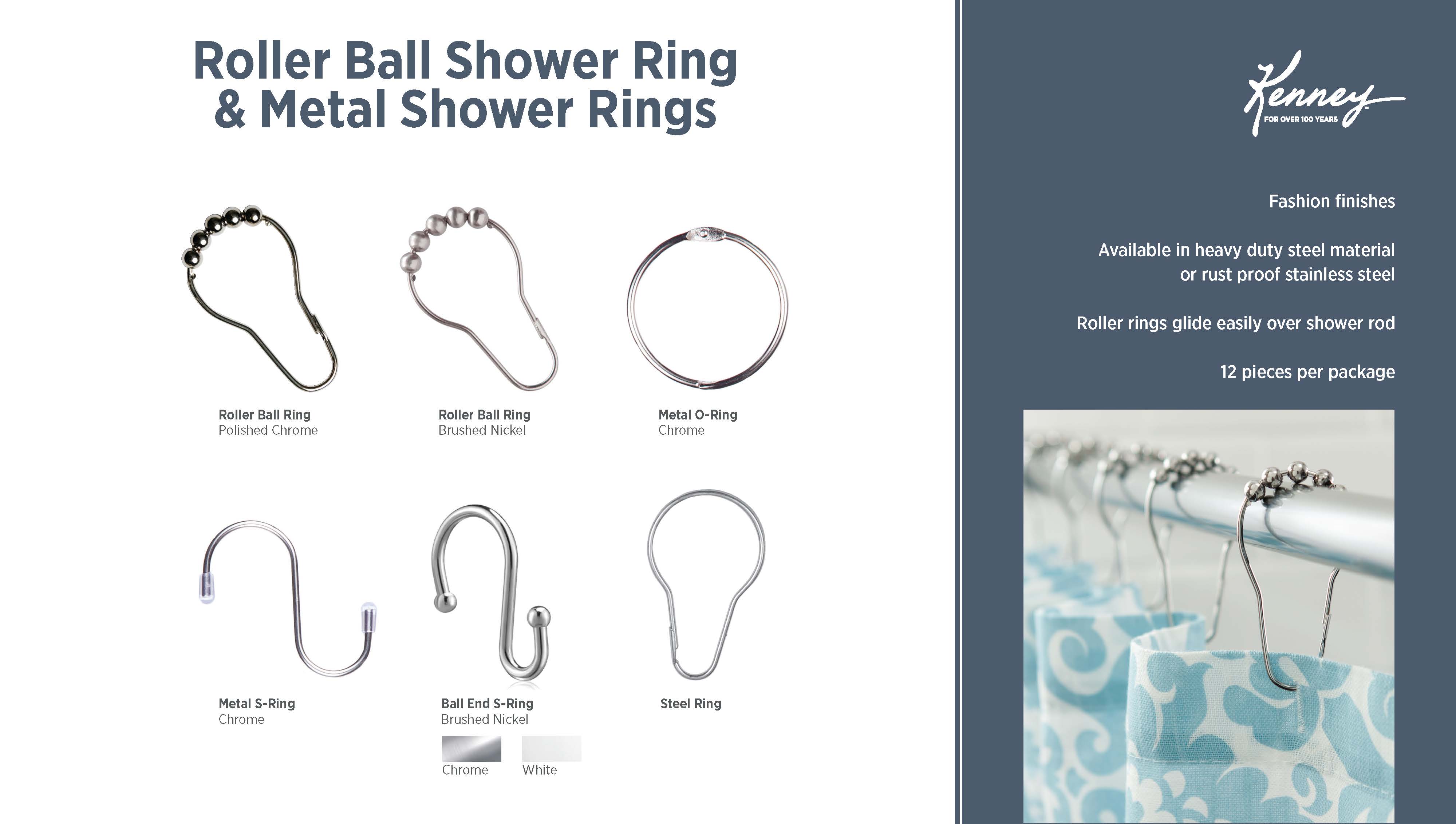 Metal Shower Rings