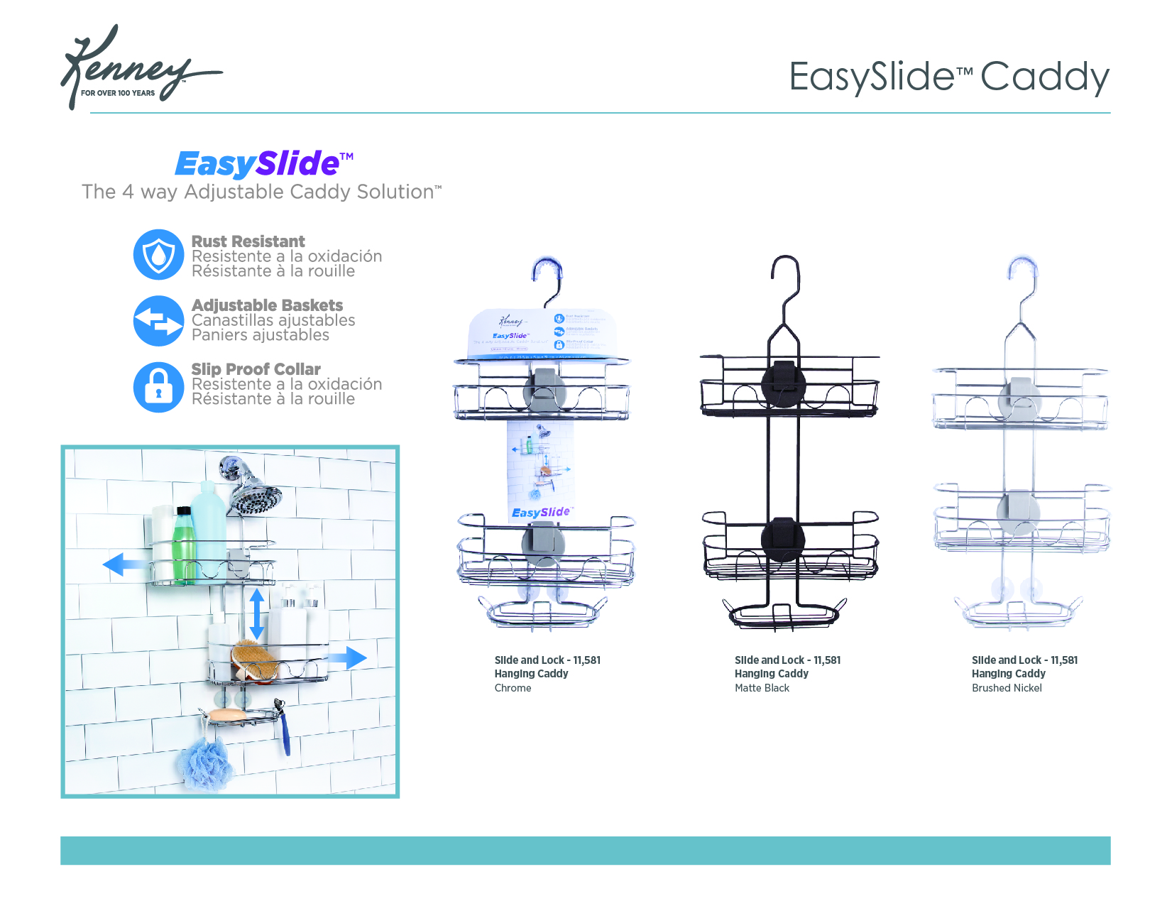Spring Tension Pole Caddies