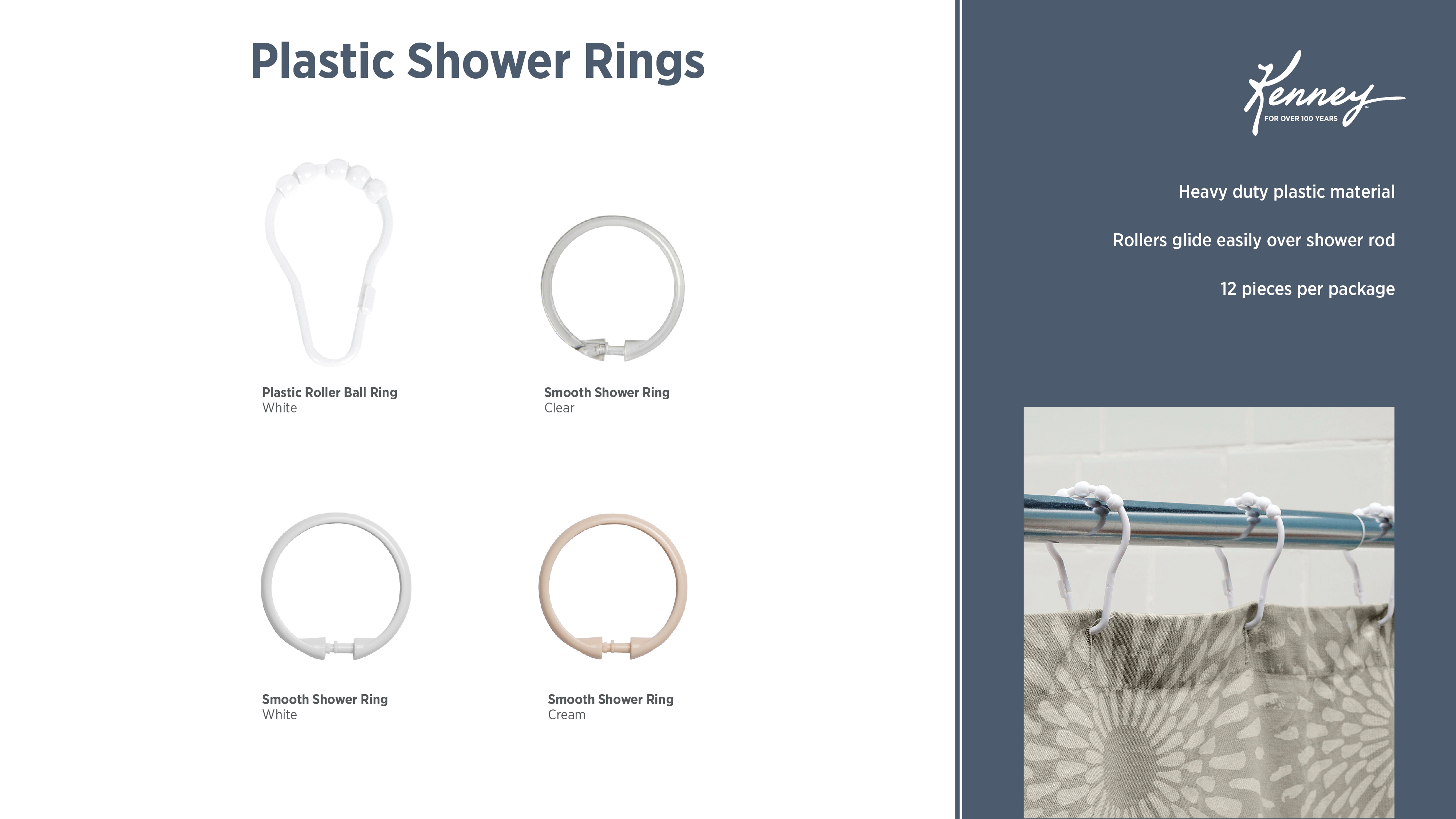 Plastic Shower Rings